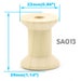 50 Pcs Natural Wood Empty Thread Spools Cylinder Craft Round - Etsy