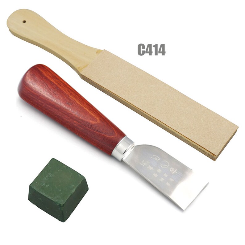 Leather Strop Chest Polish Compounds Double Sided Leather - Etsy