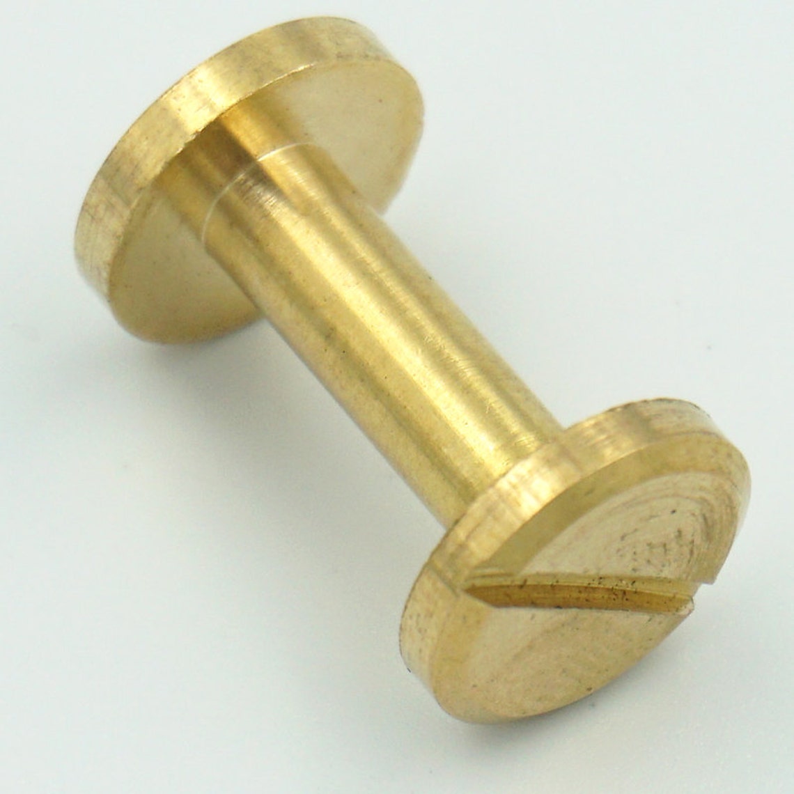 50 Sets Solid Brass Screw Flat Head Button 10mm Stud Nail | Etsy