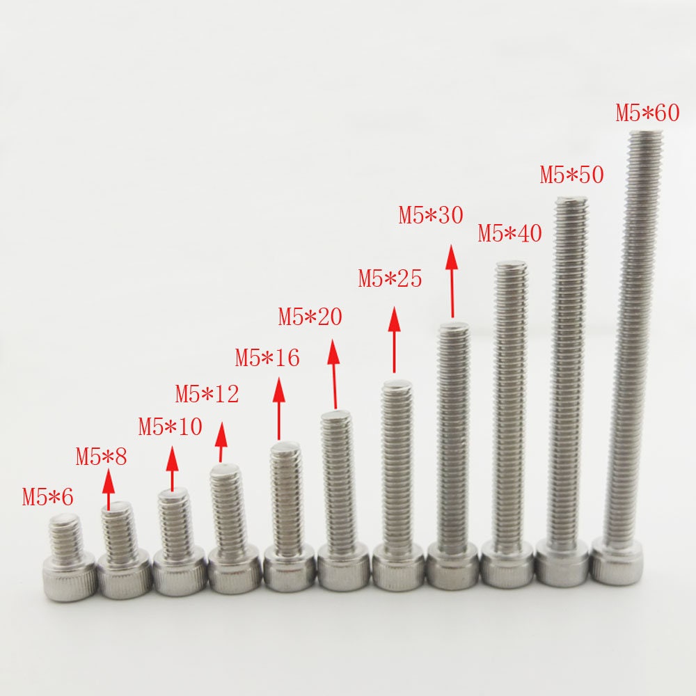 50 Pcs M3 M4 M5 filetage métrique en acier inoxydable bouton | Etsy