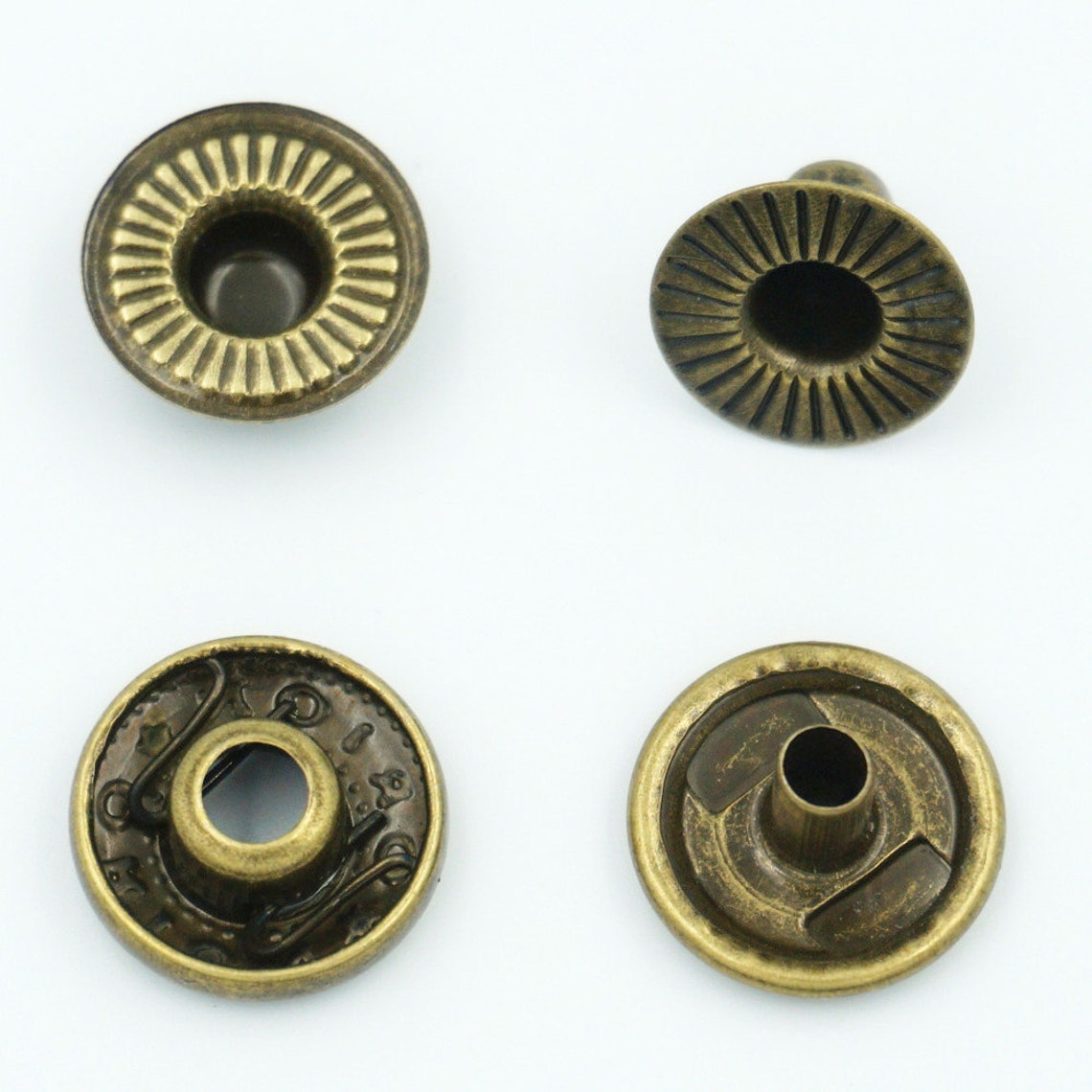 50 Sets 15mm 5/8 Metal Snap Fastener Leather Rapid Rivet - Etsy