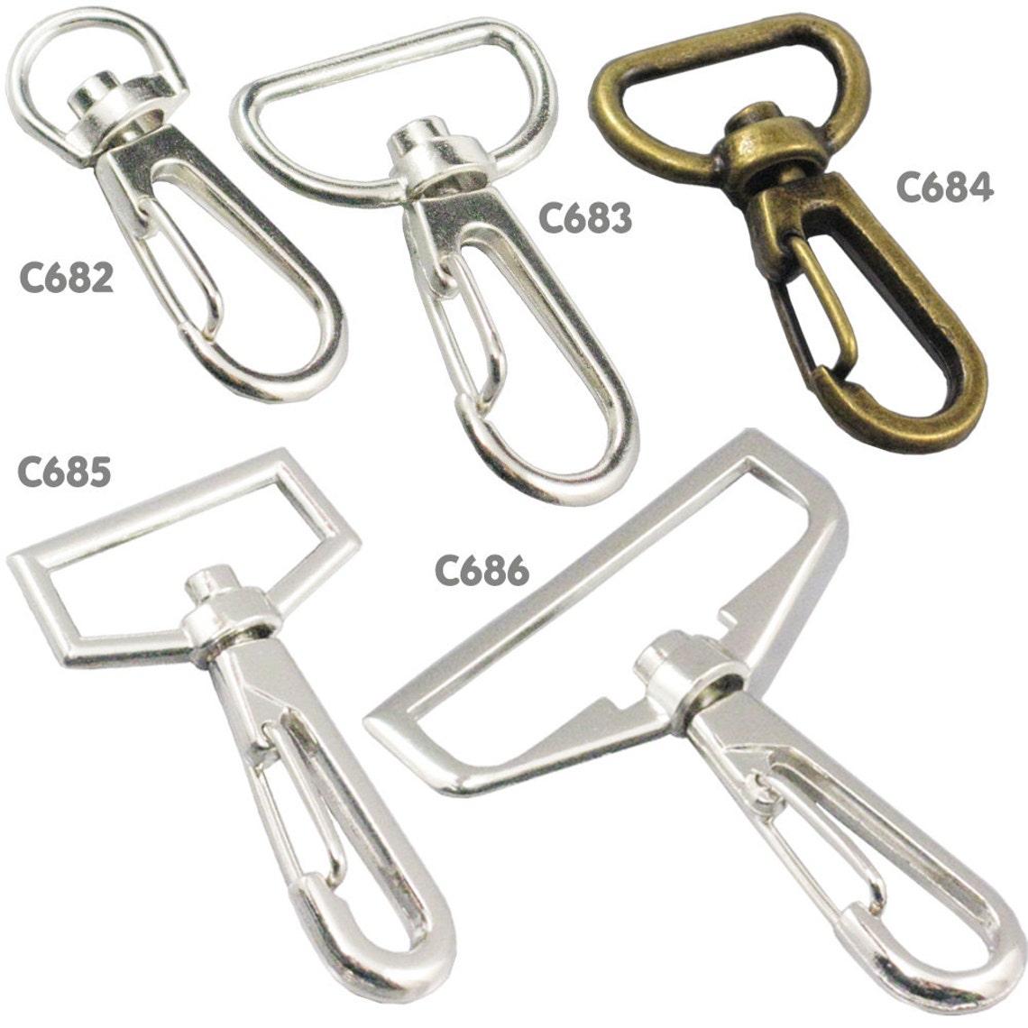 20 Pcs Metal Swivel Lobster Clasps Clips Snap Hooks Findings | Etsy