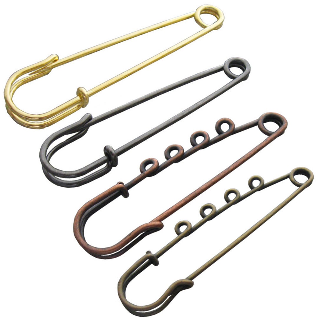 20 Pcs 2 1/2 65MM Large Oversized Safety PINS Metal Jewelry for Kilts ...