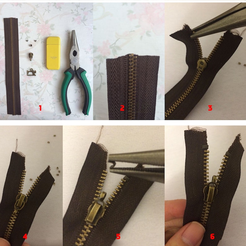 200 Pcs 5 Zipper Slider Stoper Top Stops Bottom Rescue Repair - Etsy