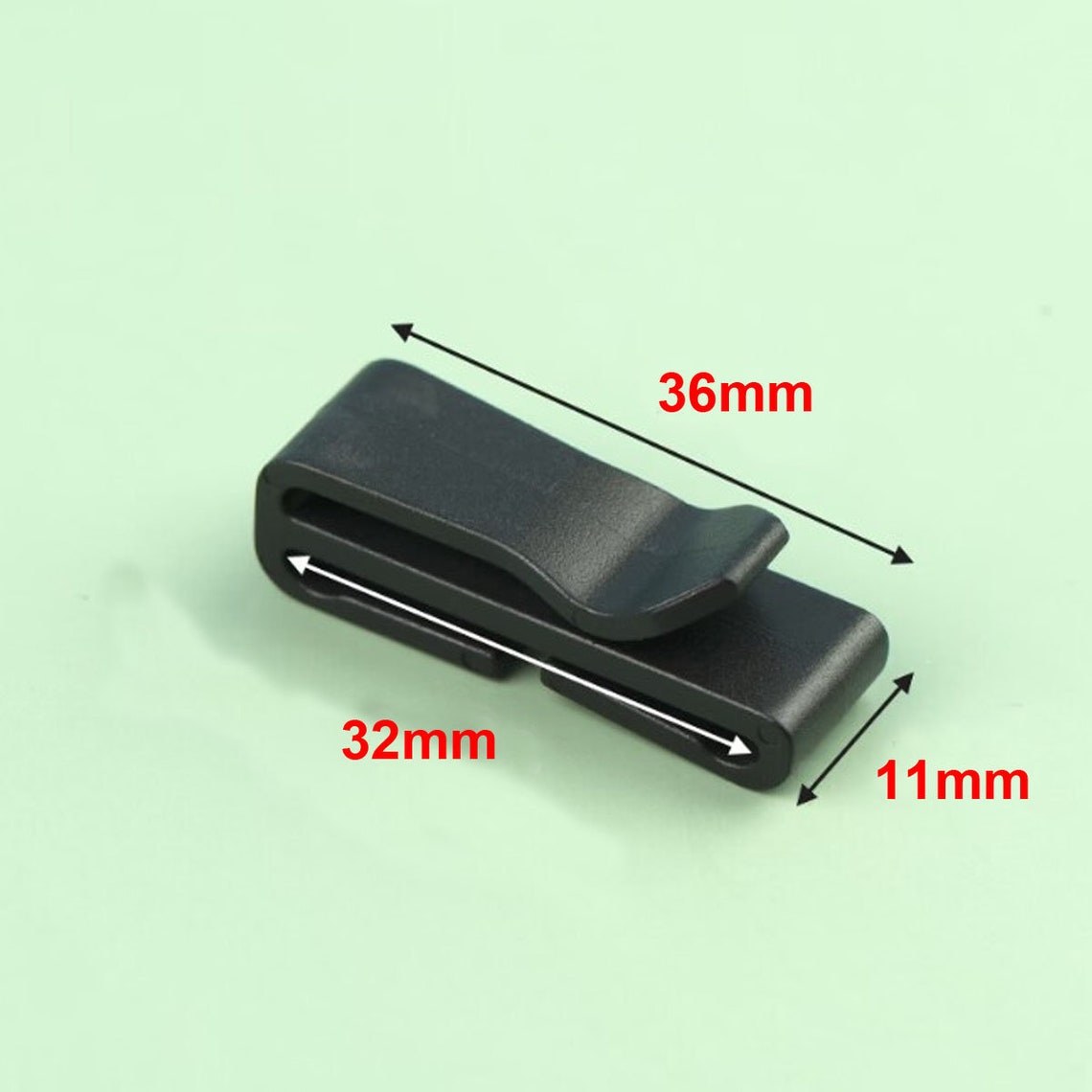 Plastic Snap Quick Slip Keeper Buckle Tilt Hook Rectangle Adjustable ...