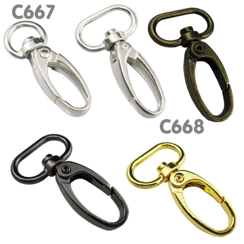 10 Pcs Metal Swivel Lobster Clasps Clips Snap Hooks Findings Lanyard ...