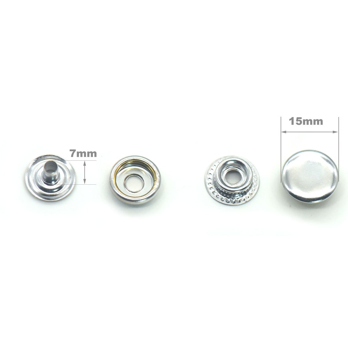 Leather Craft Snaps Longer Posts for Rapid Rivet Brass Button - Etsy