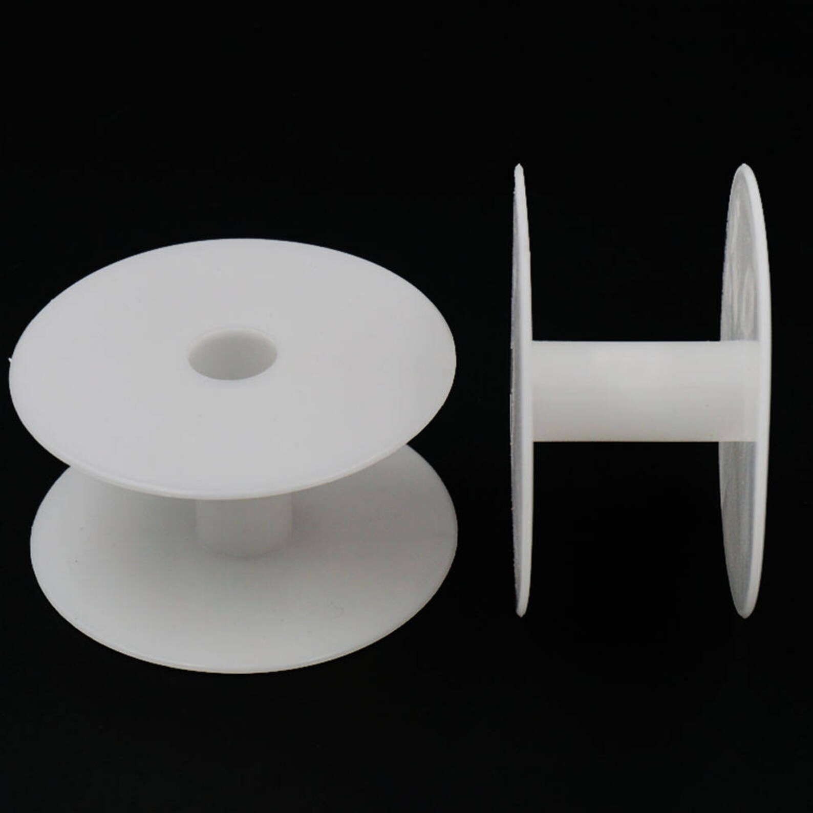 2 5 10 Pcs Empty Bobbin Round Hard Plastic Wire Spools End - Etsy