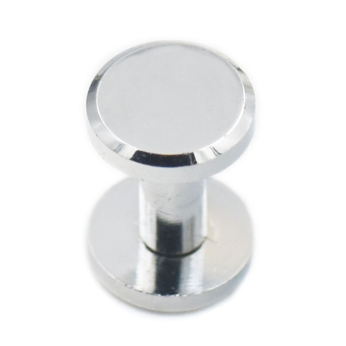 20 Sets Chrome Brass Screw Flat Head Button 10mm Stud Nail Chicago ...