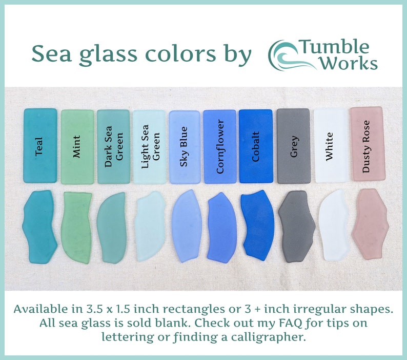 Create a Custom Order - Sea Glass Place Cards - Etsy