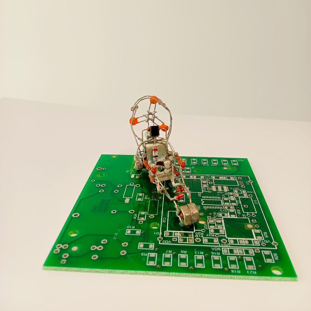 Champion Racer Robot Car Figurine – Handmade Cyberpunk Miniature From ...
