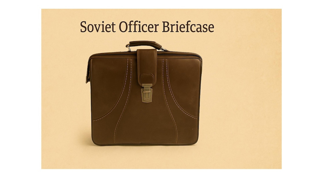 Soviet Officer Briefcase – Vintage Cold War Document Case • Rare ...
