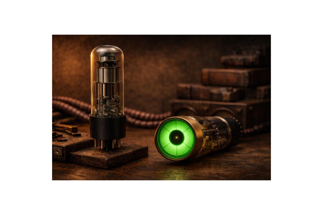 Soviet 6E5S Magic Eye Tube – Working Tuning Indicator Valve – USSR ...