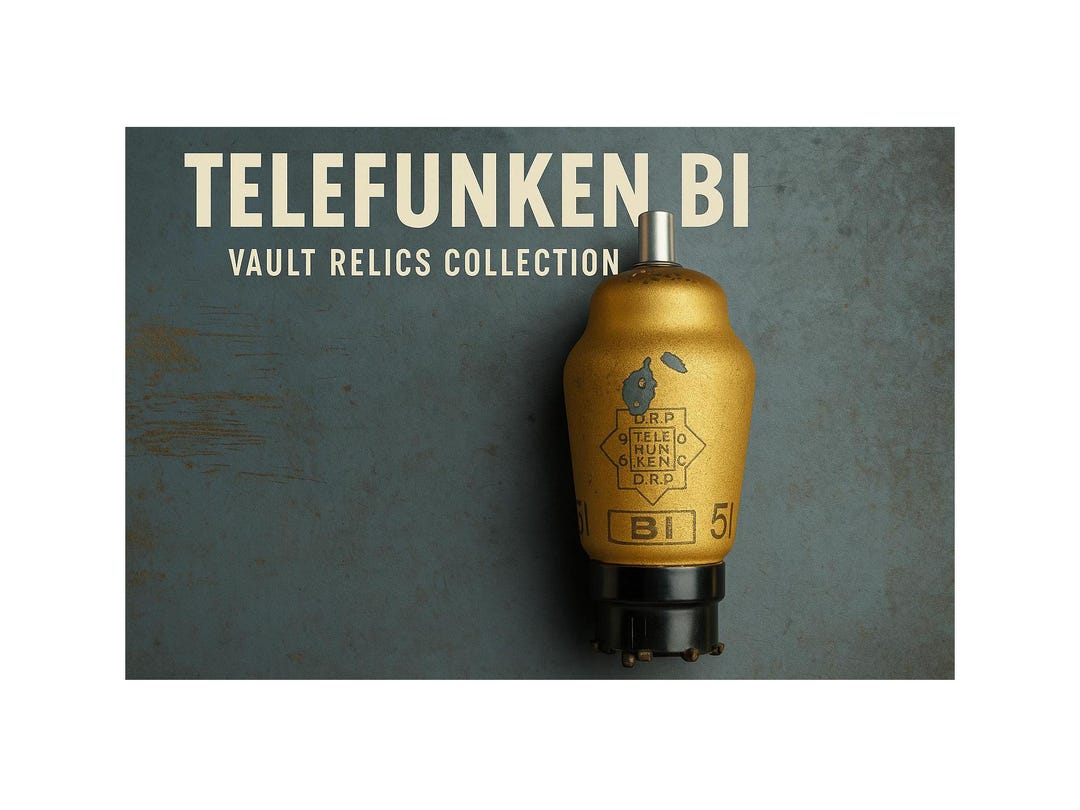 Telefunken Bi Vacuum Tube • Gold-metalized 1930s German Valve • Cold ...