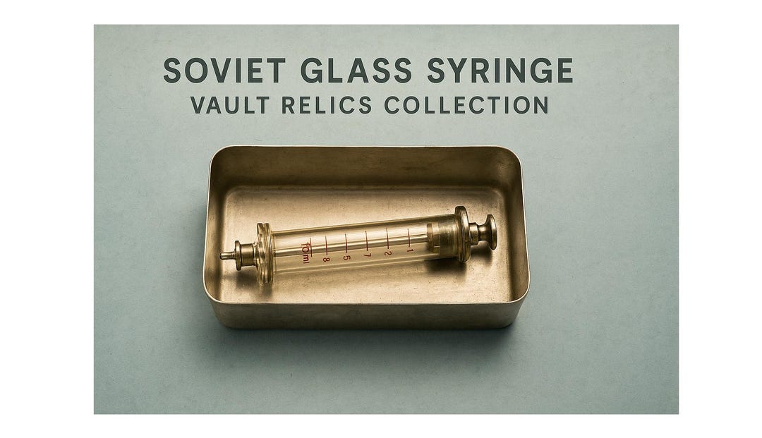 Soviet 10ml Glass Syringe – Vintage Medical Instrument • Rare Cold War ...