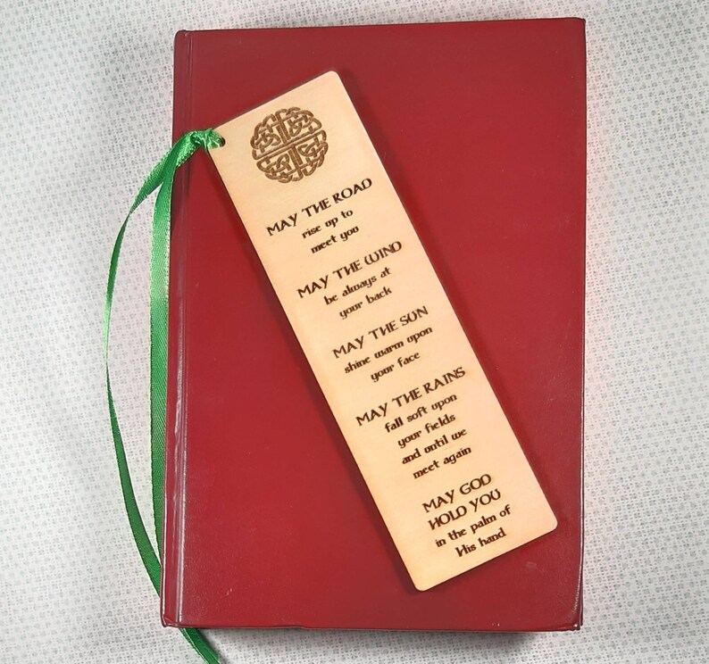 IRISH BLESSING Wooden Bookmark Wedding Gift Prayer Quote - Etsy UK