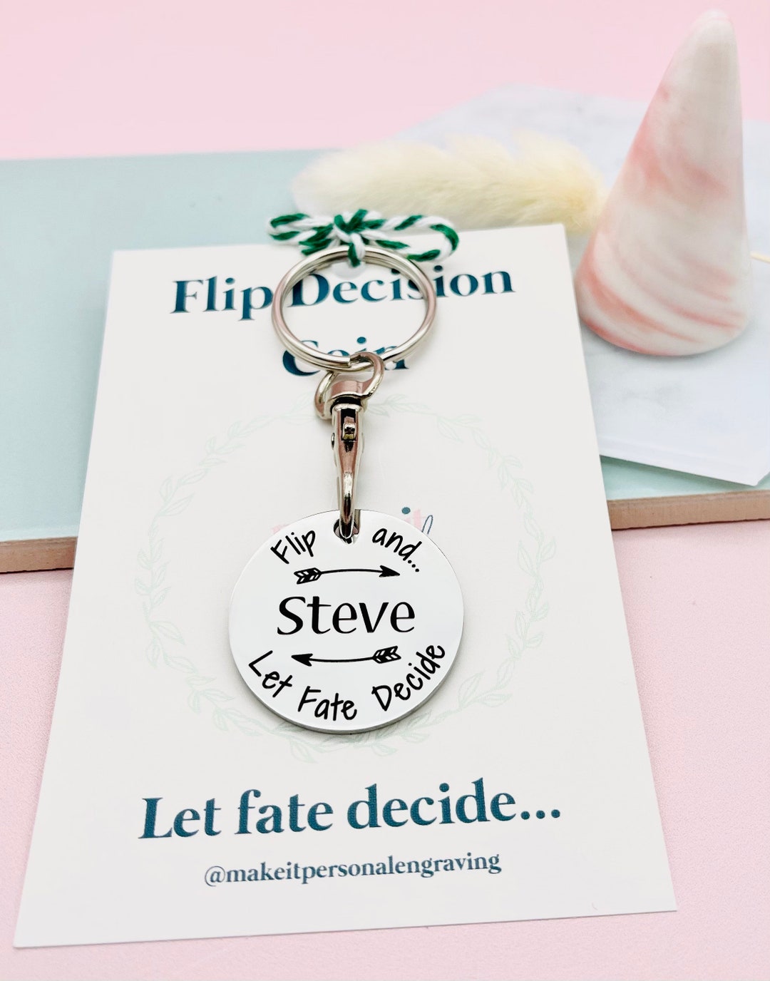 Couples Gift, Flip Decision Coin, Anniversary Gift, Valentine’s Gift ...