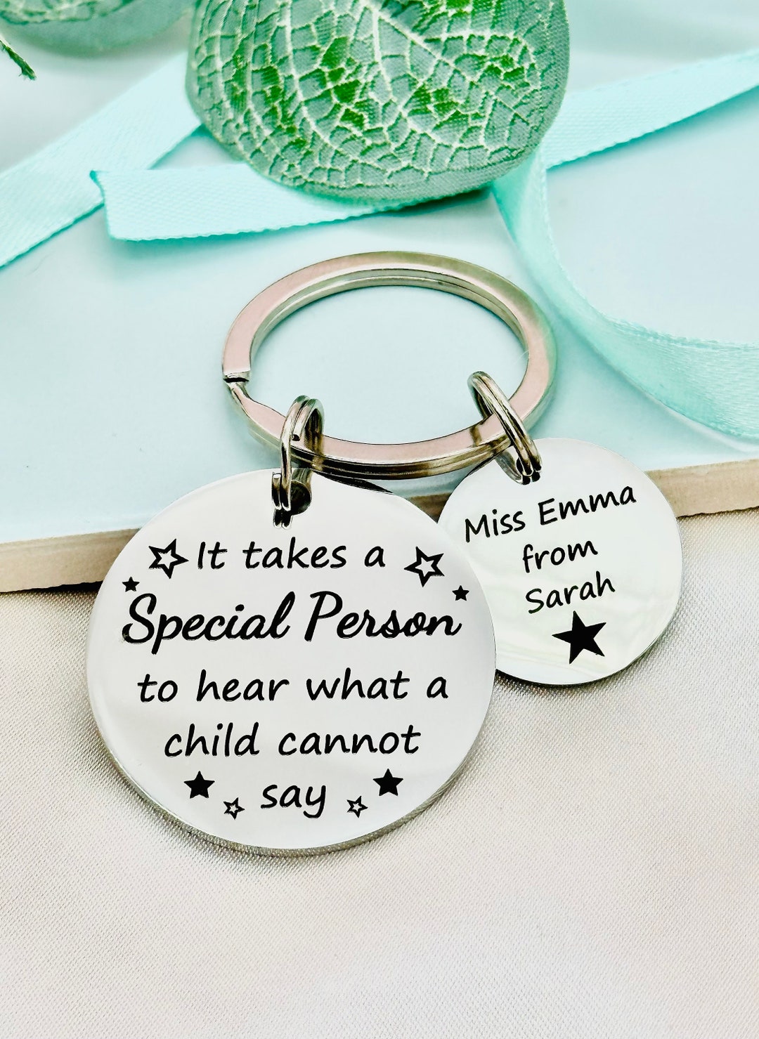 Teacher Gift, Speech Therapy Teacher, Autism Awareness Keyring, Special ...