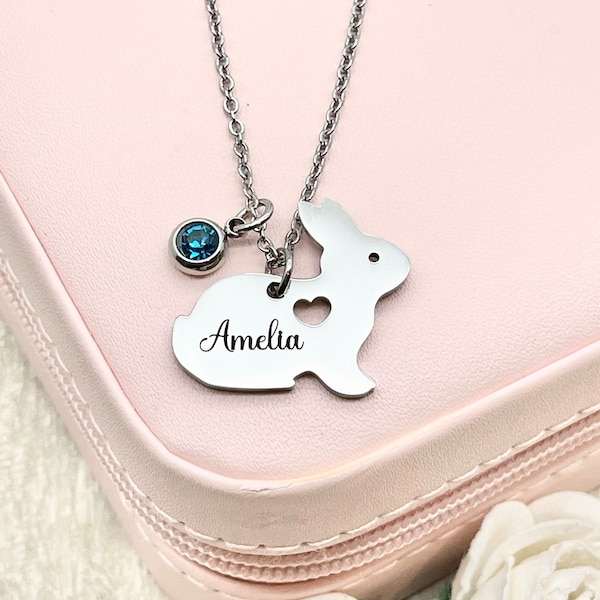 Bunny Necklace - Etsy