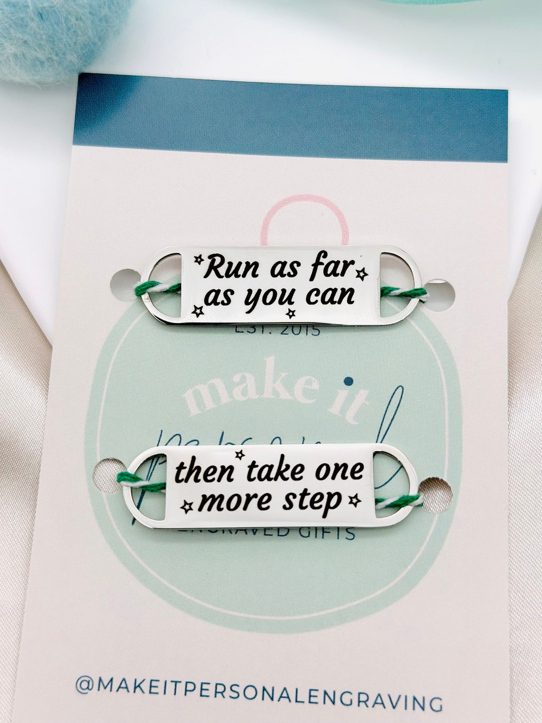 Run as Far as You Can, Trainer Tags, Personalised Tags, Shoe Tag ...