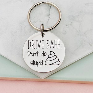 Drive Safe Keychain Keyring, Drive Safe, Be Safe Keyring, New Driver ...