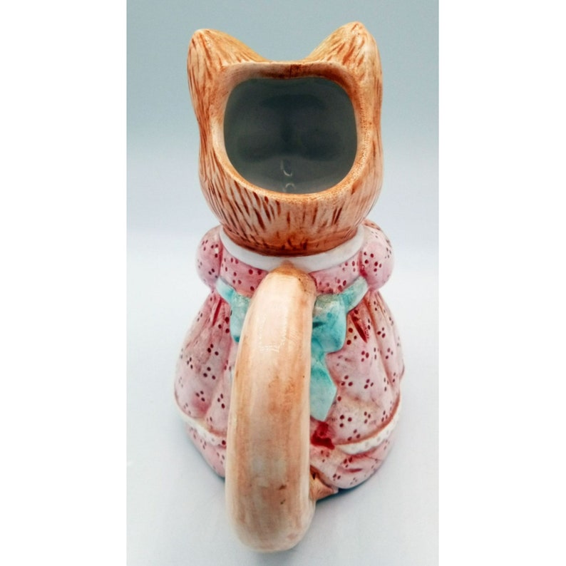 Avon Ceramic Cat Creamer Pitcher Hand Painted 5 Inch Collectible Decor ...
