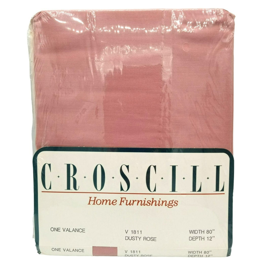 Croscill Home Furnishings Dusty Rose Vintage Single Pink Valance ...