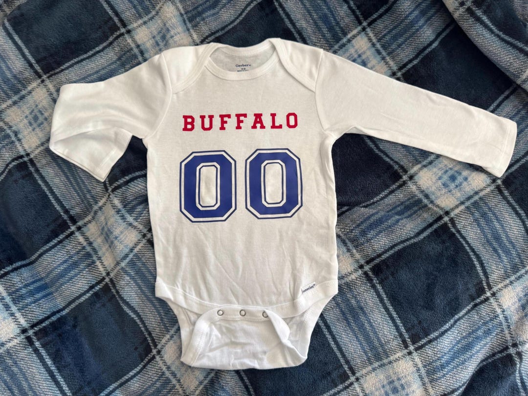 Custom Football Onesie - Buffalo - Football Onesie - Buffalo Onesie ...