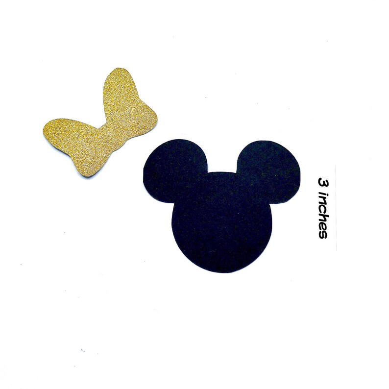 15 3inch Minnie Mouse Die Cuts Minnie Head Cut Outs Minnie - Etsy