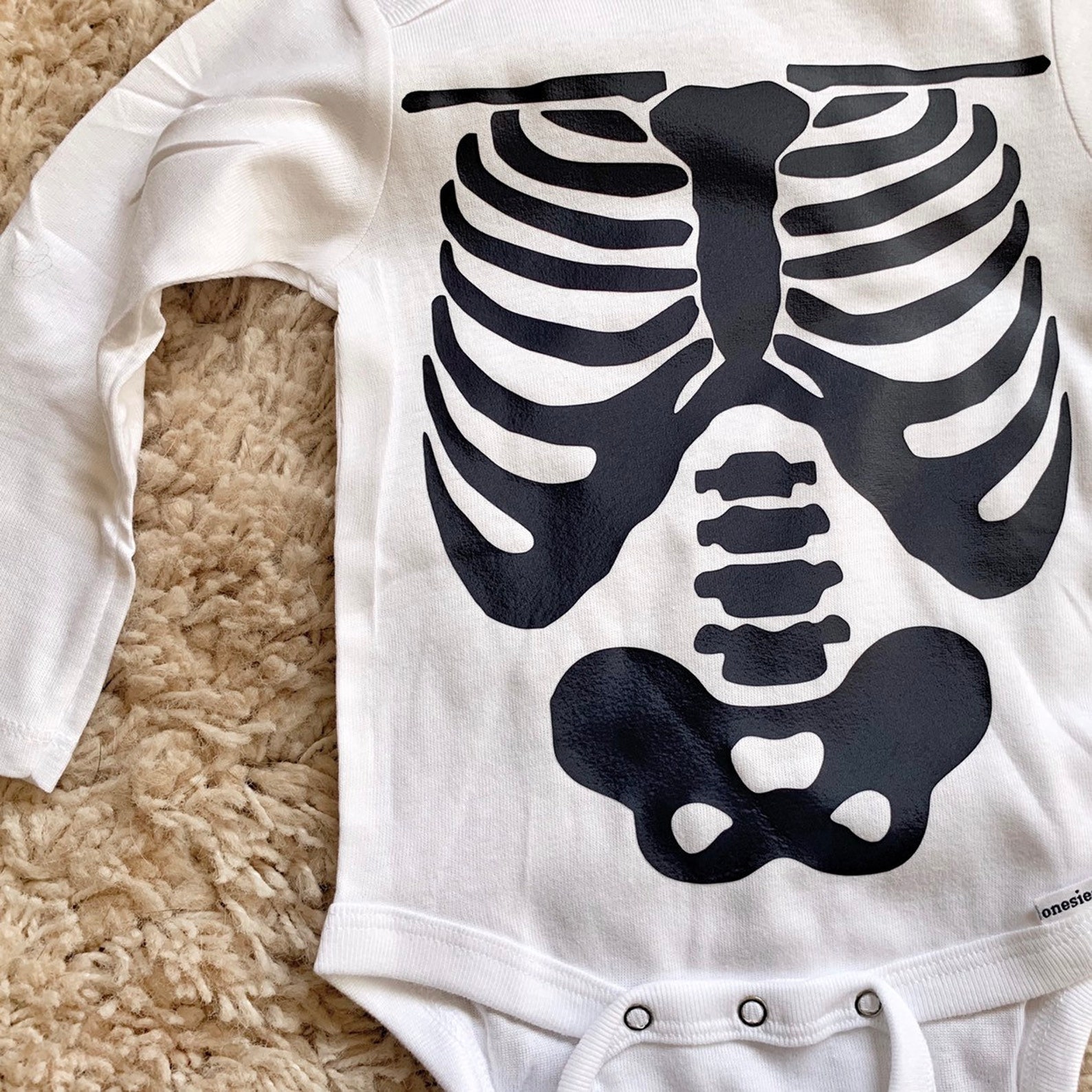 Skeleton Onesie- Baby Halloween Costume - Bones Costume - Cute Costume ...