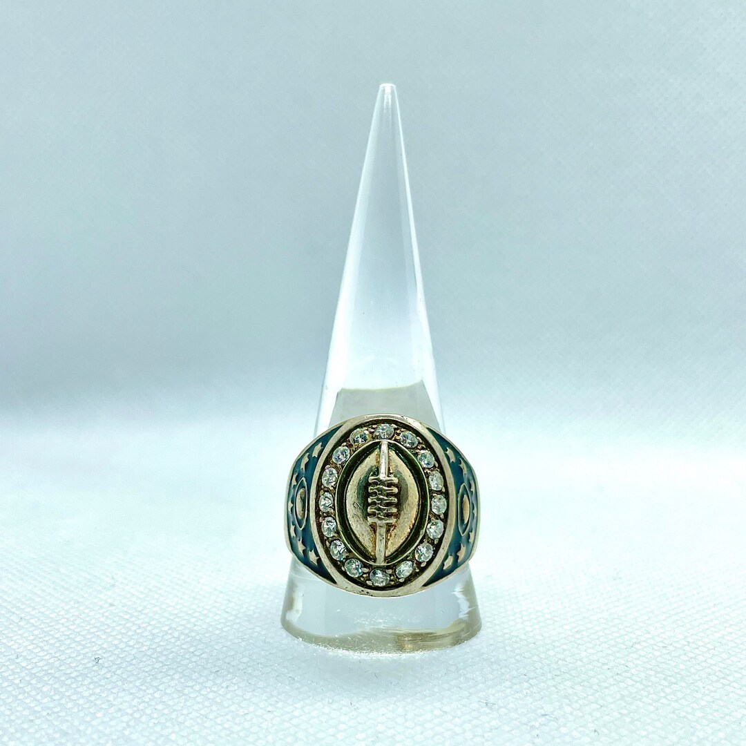 Sterling Silver Football Class Ring - Etsy