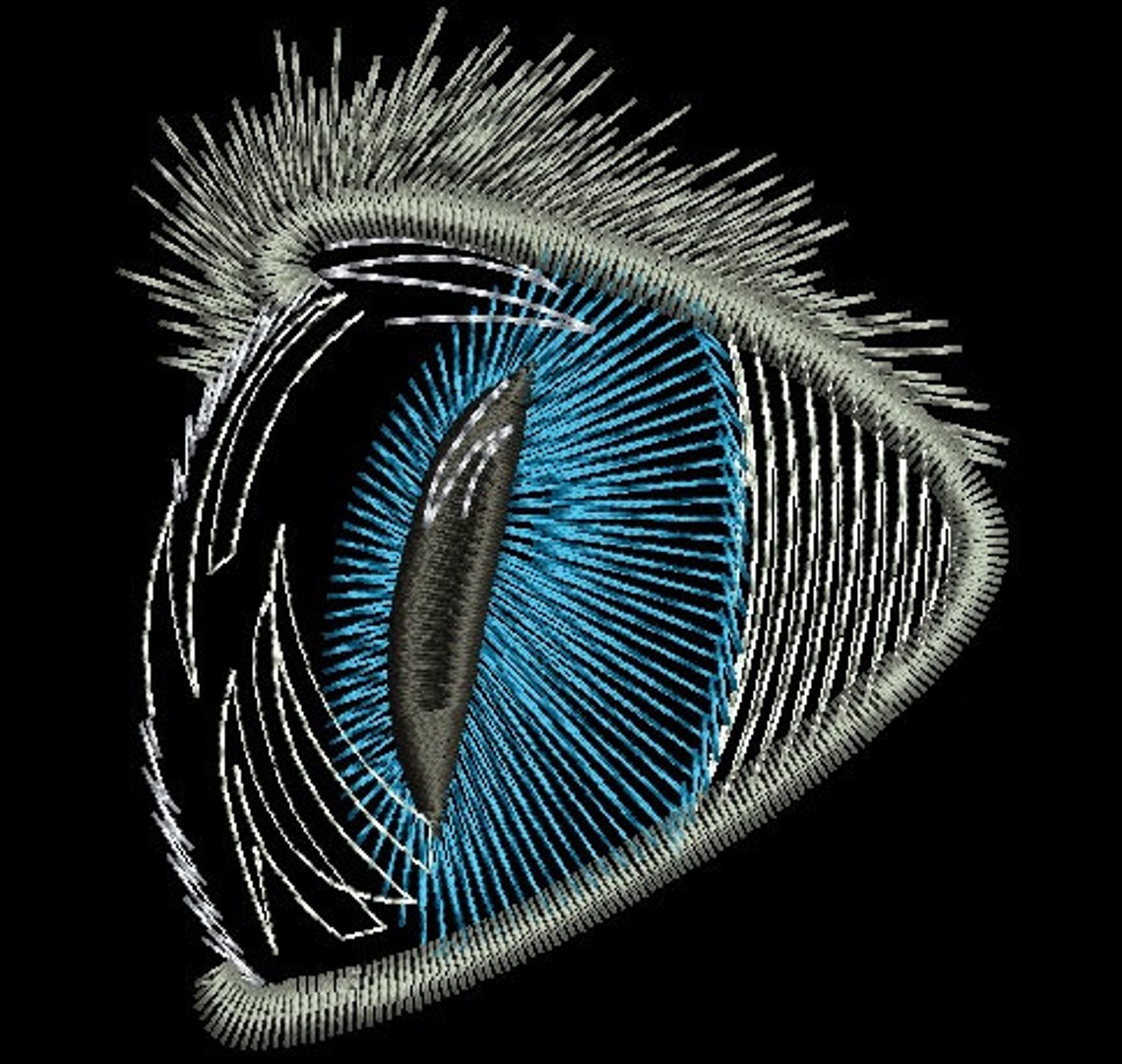 Cat Eye Embroidery Design Cat Eye Cat Eye Pattern Instant Download Cat ...