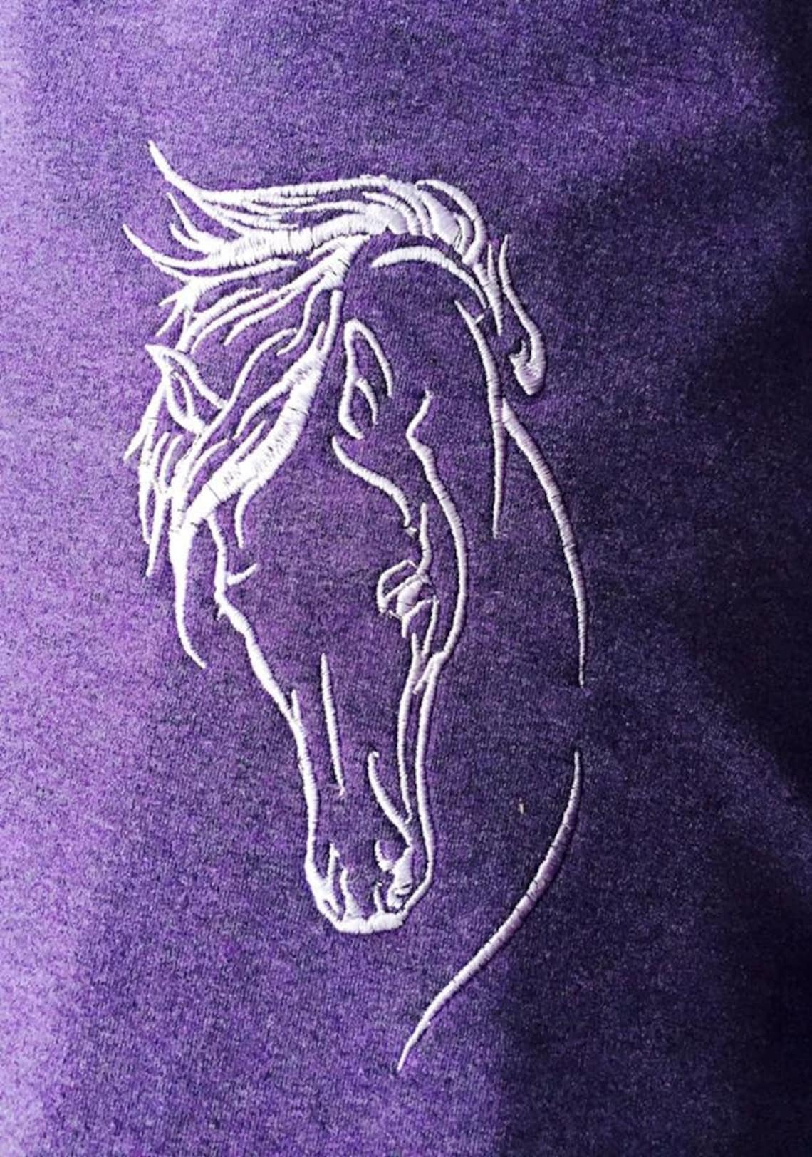 Motif de broderie cheval tattoo - tête de cheval décrites broderie ...