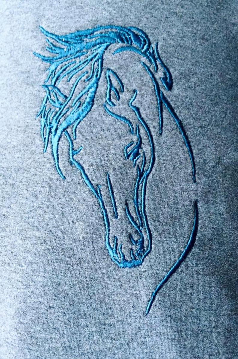 Motif de broderie cheval tattoo - tête de cheval décrites broderie ...