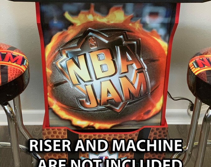Arcade1up Cabinet Kickplate Graphics - NBA JAM Basketball Graphic ...