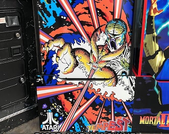 Arcade1up Cabinet Riser Graphics Space Invaders Graphic Sticker Decal ...