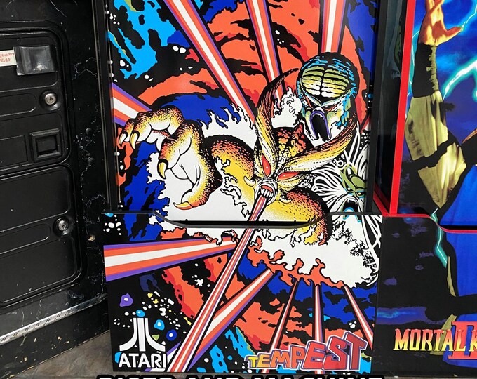 Arcade1up Cabinet Kickplate Front Riser Graphics - Tempest Graphic ...
