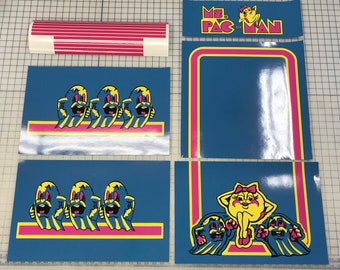 Arcade1up Cabinet Riser Graphics Pac-man Pacman Graphic Sticker Decal ...