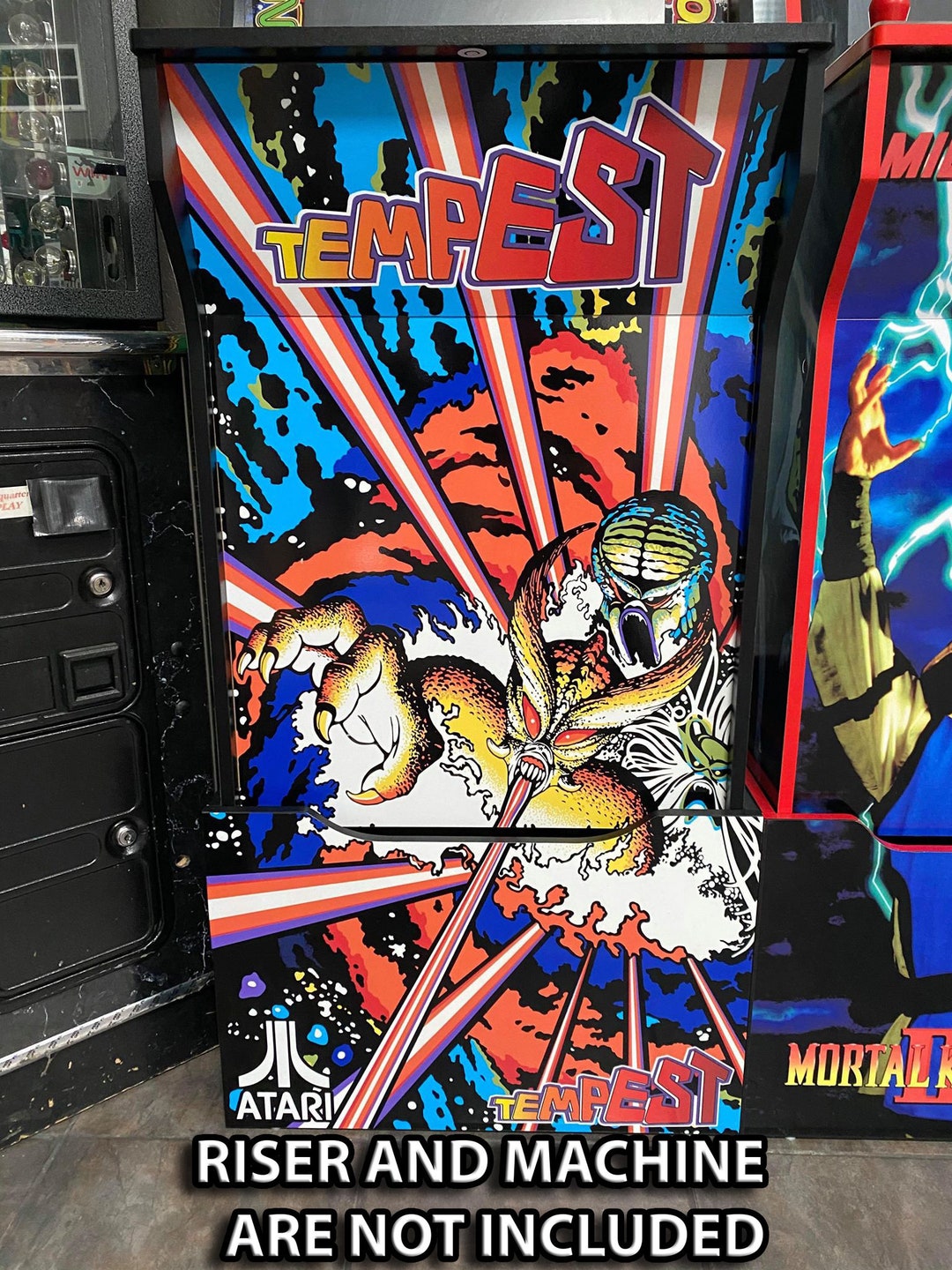 Arcade1up Cabinet Kickplate Front Riser Graphics Tempest Graphic ...