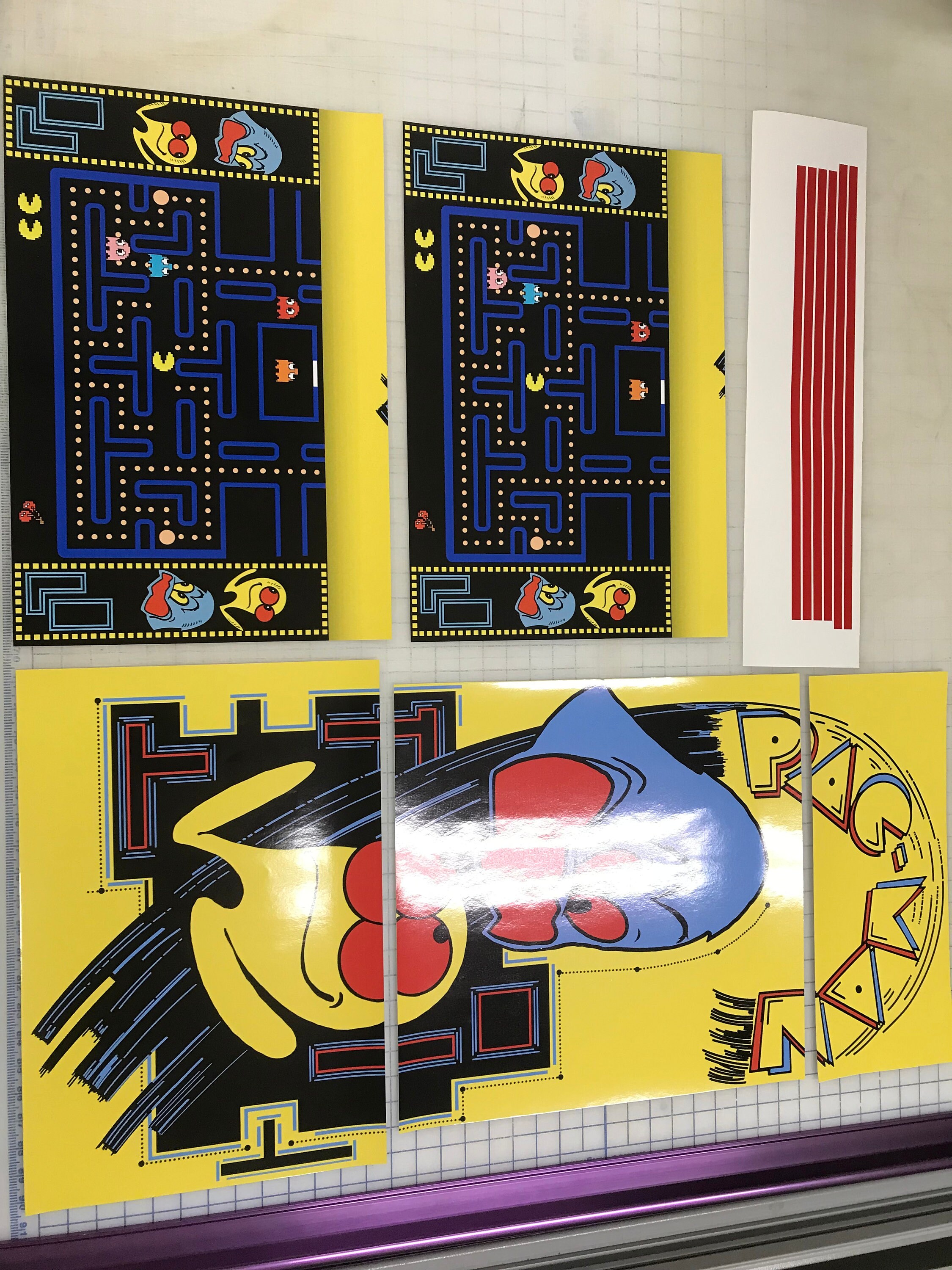 Arcade1up Cabinet Riser Graphics Pac-man Pacman Graphic | Etsy