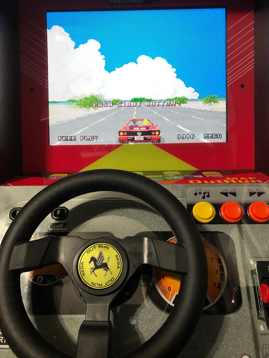 Arcade1up Cabinet Graphics Outrun Out Run Steering Wheel - Etsy