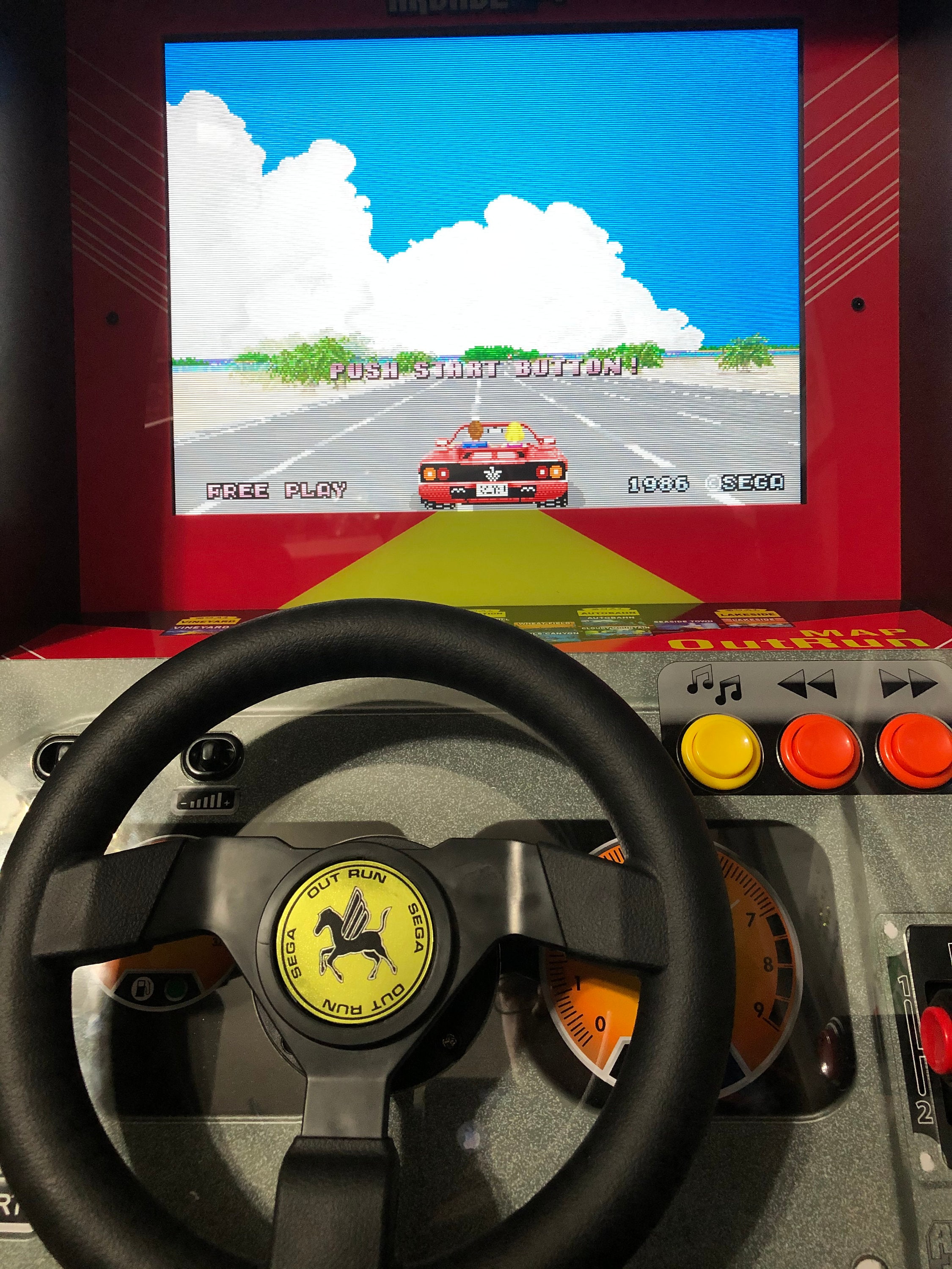 Arcade1up Cabinet Graphics Outrun Out Run Steering Wheel - Etsy
