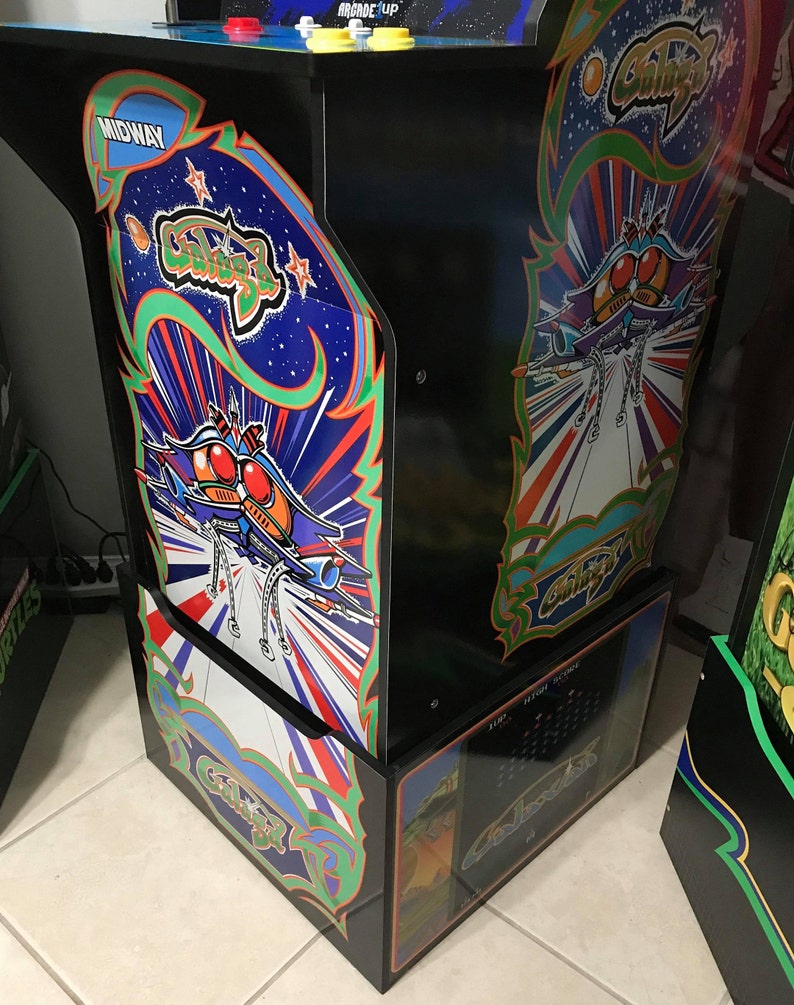 Arcade1up Cabinet Riser Graphics Galaga Galaxian Graphic | Etsy