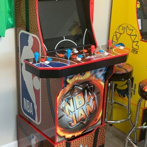 Arcade1up Cabinet Kickplate Graphics NBA JAM Basketball Graphic Sticker ...