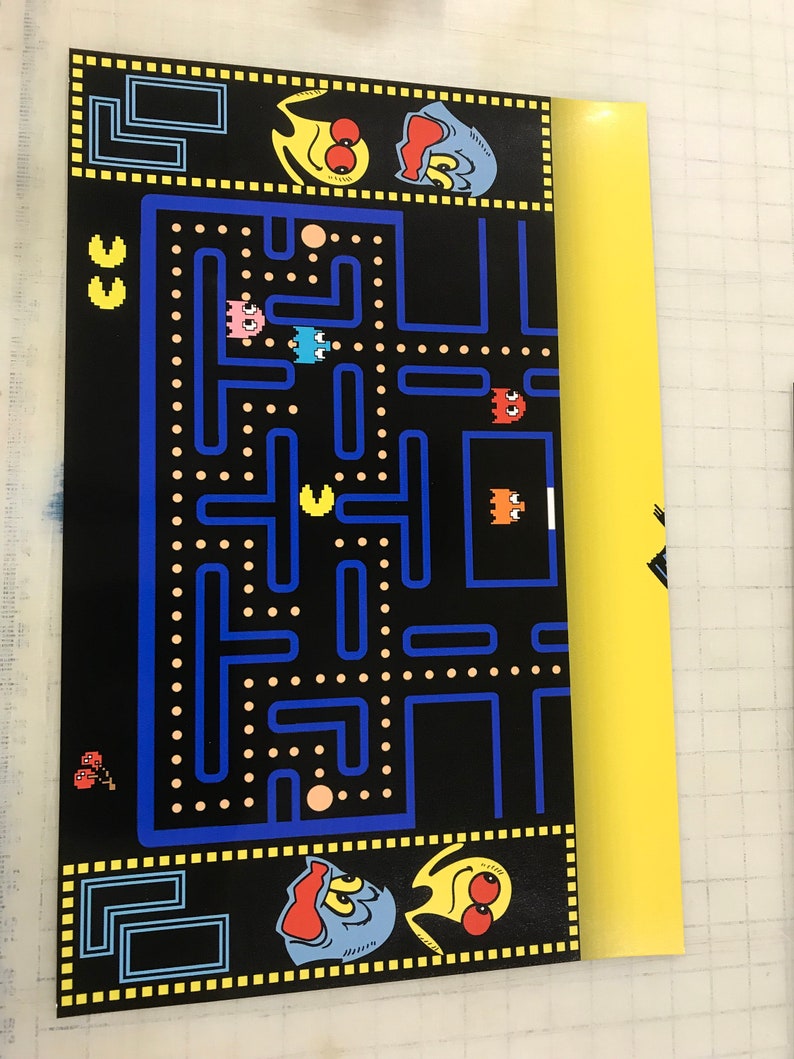 Arcade1up Cabinet Riser Graphics Pac-man Pacman Graphic - Etsy