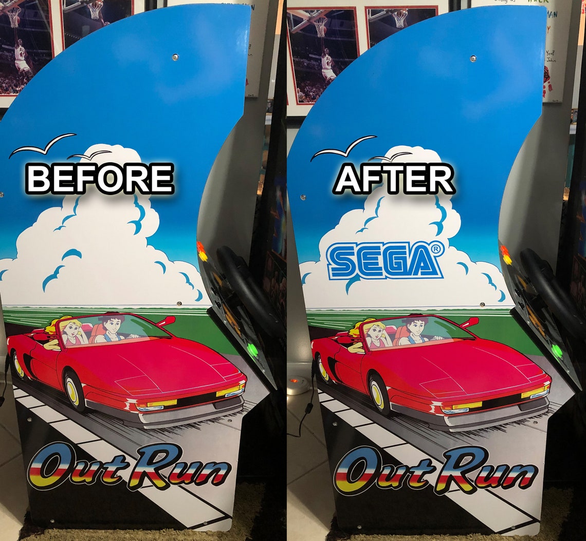 Arcade1up Cabinet Graphics Outrun Out Run Steering Wheel - Etsy