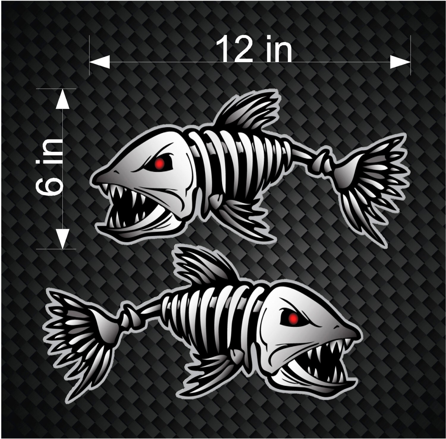 Fishbone Vinyl Decal