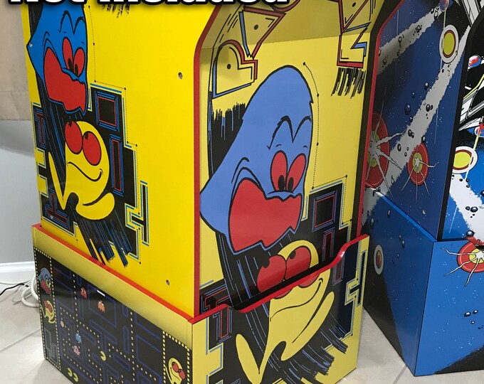 Arcade1up Cabinet Riser Graphics - Pac-man Pacman Graphic Sticker Decal ...
