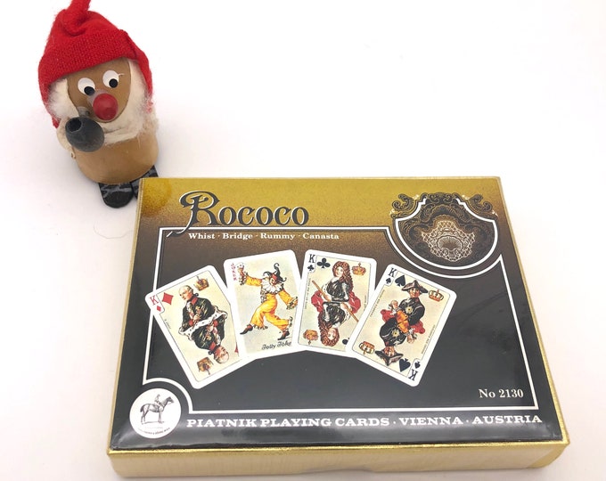 Vintage Rococo Piatnik Playing Cards, Made in Austria Baroque Double ...