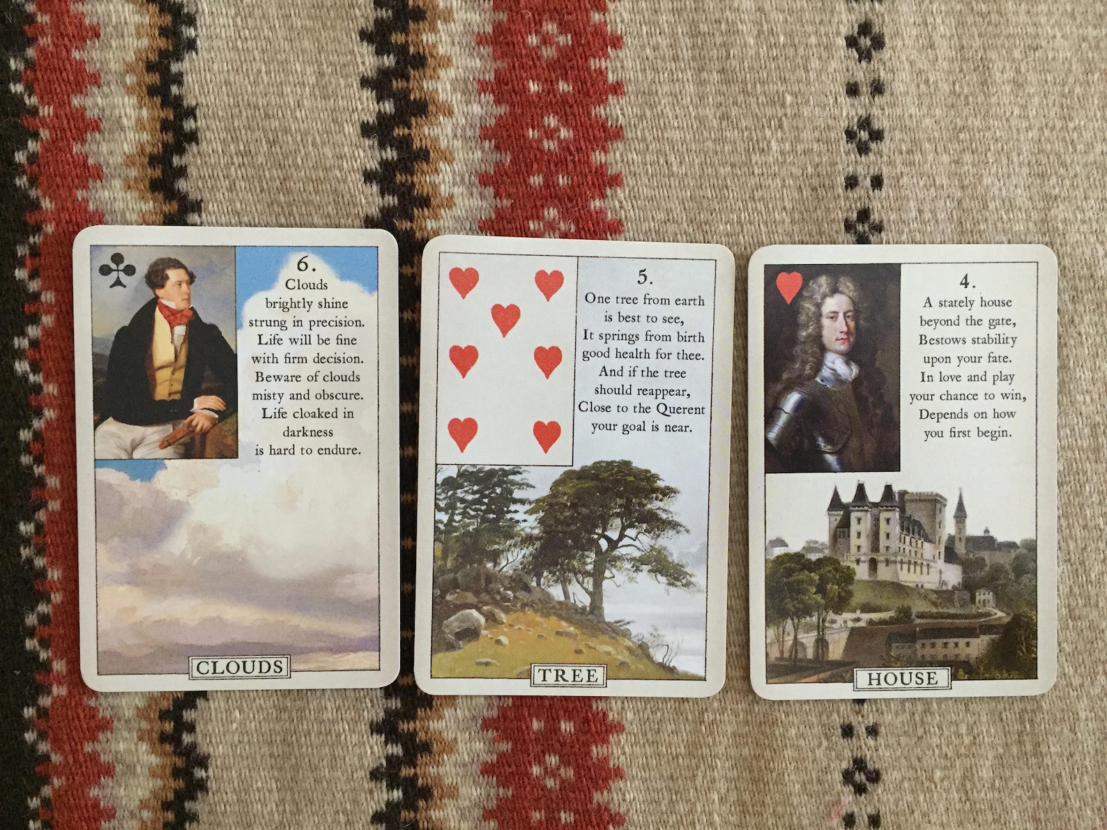 BLUE BIRD LENORMAND Fortune telling cards Tarot Cards Deck | Etsy